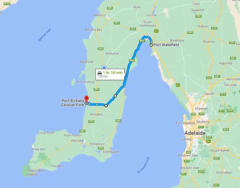 Where Are We - Port Rickaby Caravan Park